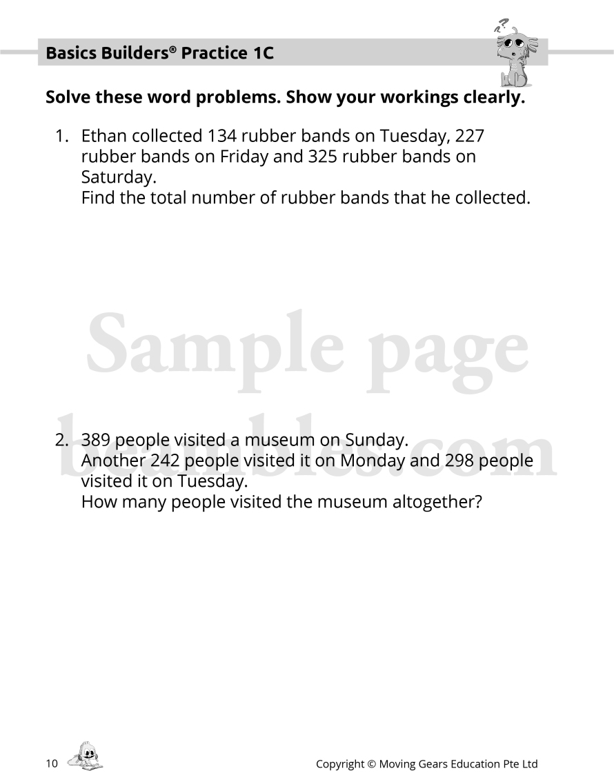 Basics Builders Mathematics Step-By-Step Practice For Second Grade ...