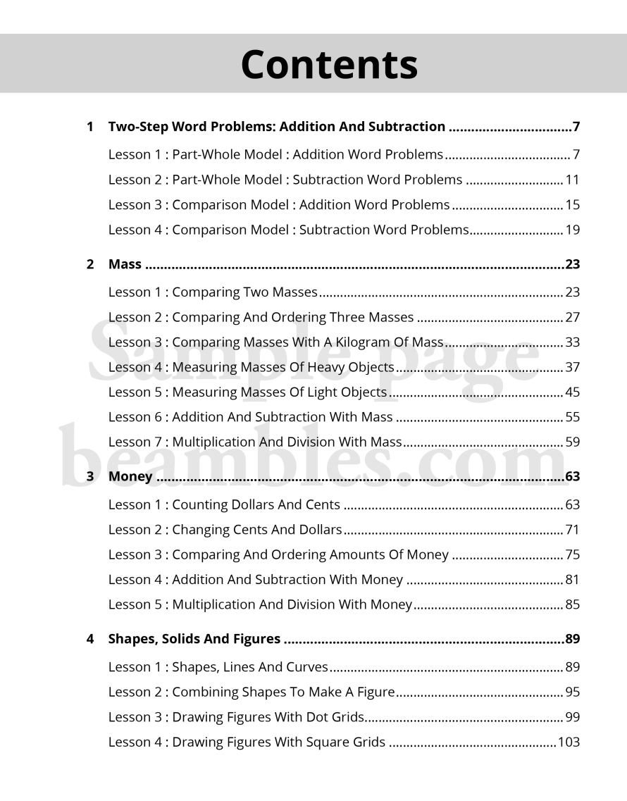 Basics Builders Mathematics Step-By-Step Practice For Second Grade ...