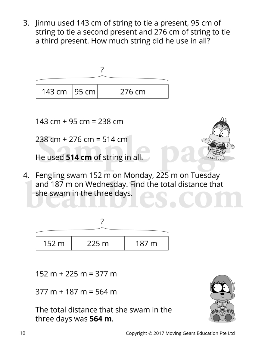 Beambles Mathematics Bar Model Method For Second Grade / Grade 2 ...